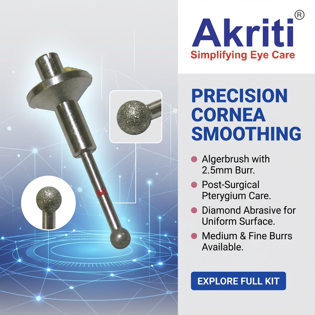 Algerbrush - Pterygium Instruments with Medium Wheel Burr – Akriti ...