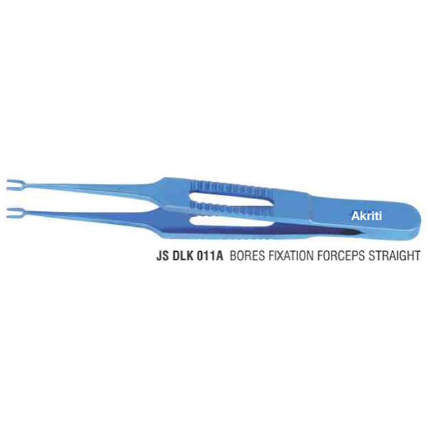 Bores Corneal Fixation Forceps, Straight – Akriti Ophthalmic