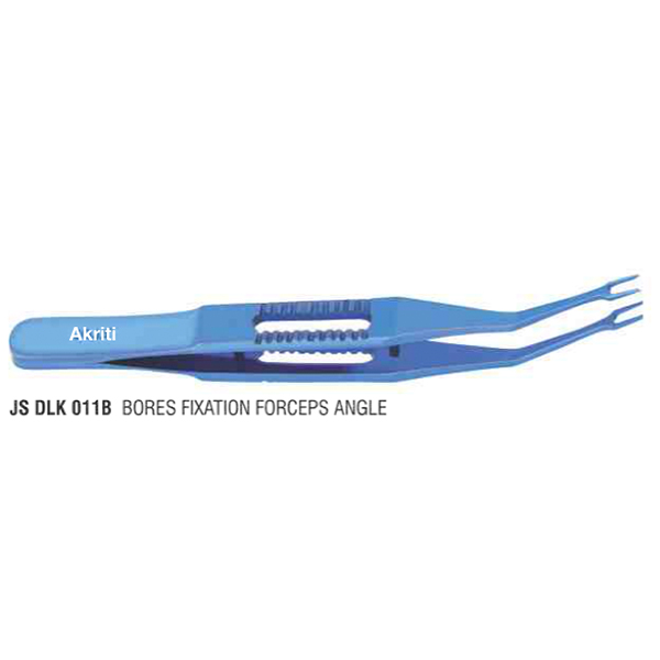 Bores Corneal Fixation Forceps, Angle – Akriti Ophthalmic